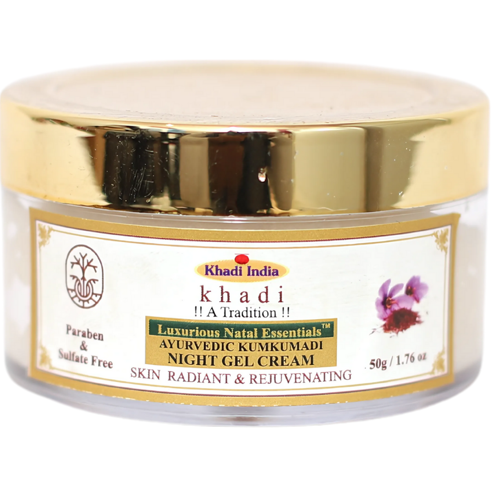 Ayurvedic Kumkumadi Night Gel Cream – Khadi Natural Herbs